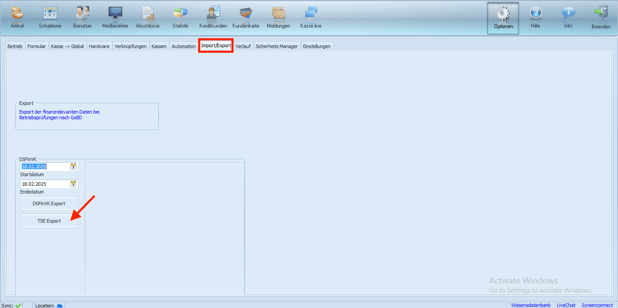 Unterschied zwischen GobD- (GdpdU), DSFin-VK- und TSE-Export